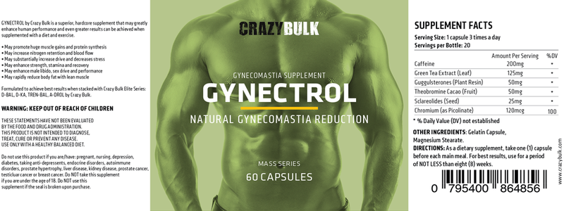 CrazyBulk Gynectrol, dites Adieu aux seins d'homme